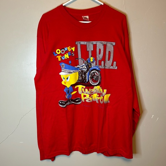 Fruit of the Loom | Shirts | Vintage 995 Looney Tunes Tweety Patrol Ltp ...